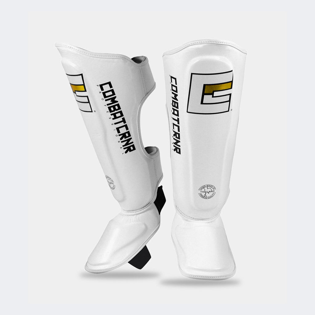HMIT Shin pads - Hvit – Combat Corner Norge