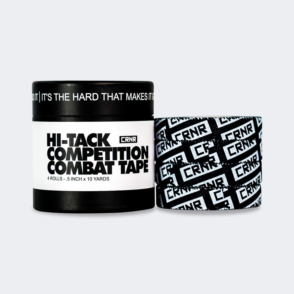 CRNR 1,3 cm Hi-Tack Combat Tape – Svart (4-pack) – Combat Corner Norge