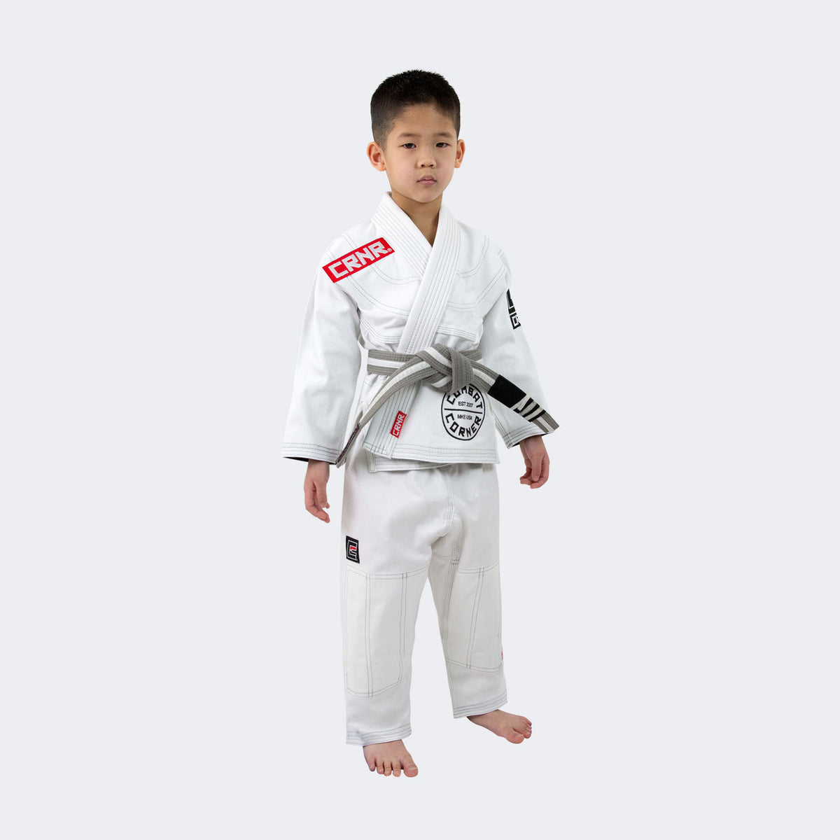 V6 BJJ Gi for barn - Hvit – Combat Corner Norge
